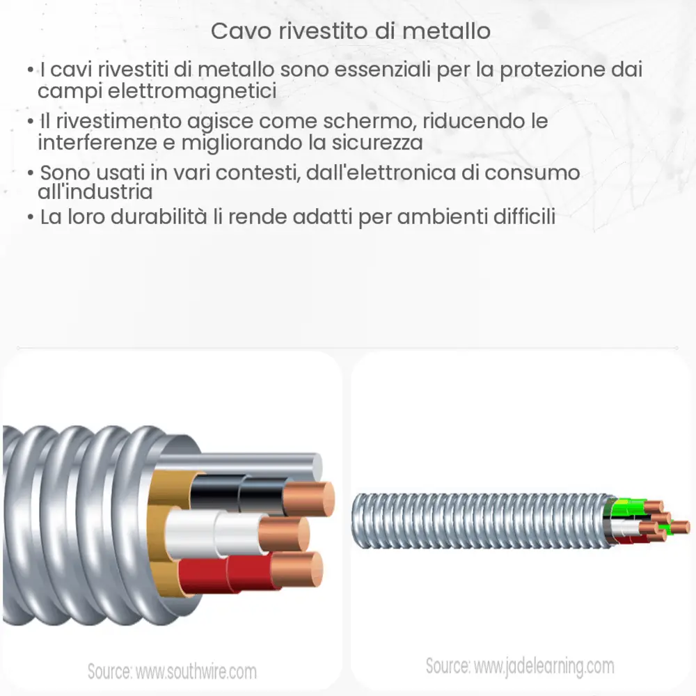 Cavo rivestito di metallo| Come funziona, Applicazione e Vantaggi