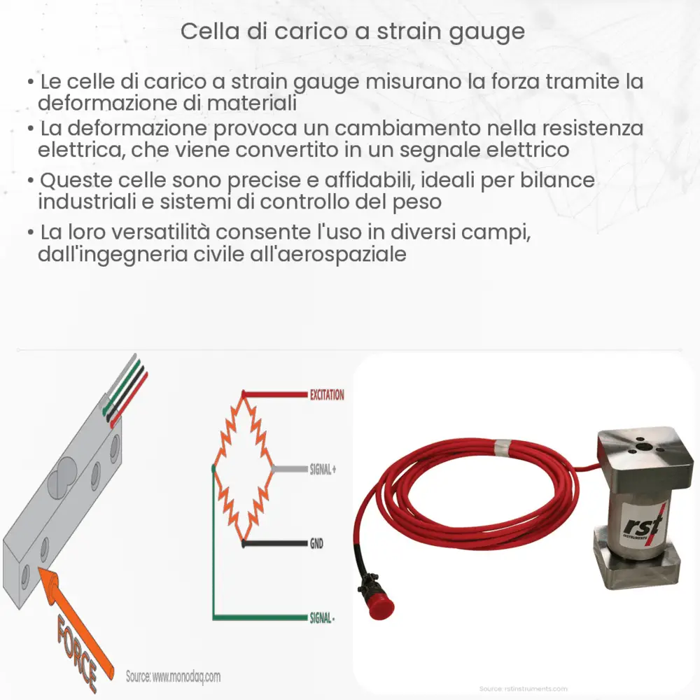 Cella di carico a strain gauge| Come funziona, Applicazione e Vantaggi