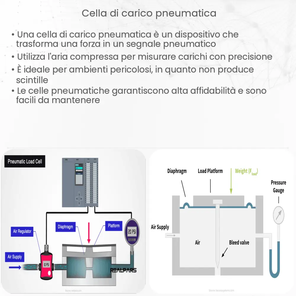 Cella di carico pneumatica| Come funziona, Applicazione e Vantaggi