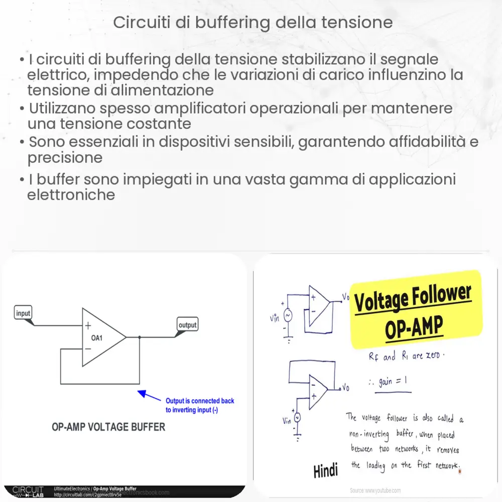 Circuiti di buffering della tensione| Come funziona, Applicazione e Vantaggi