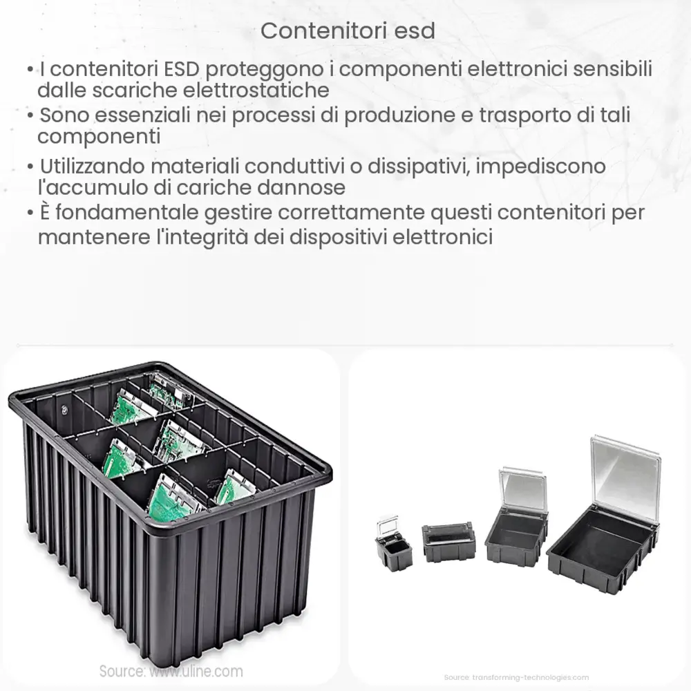 Contenitori ESD| Come funziona, Applicazione e Vantaggi