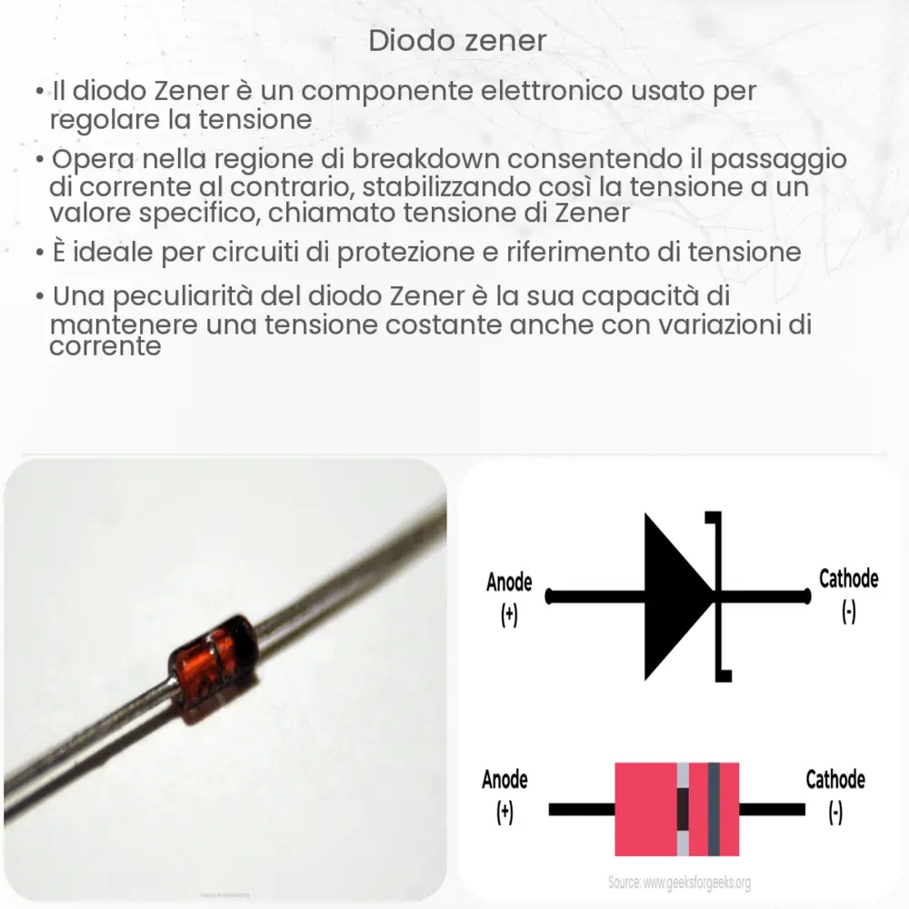 Diodi Zener| Come funziona, Applicazione e Vantaggi