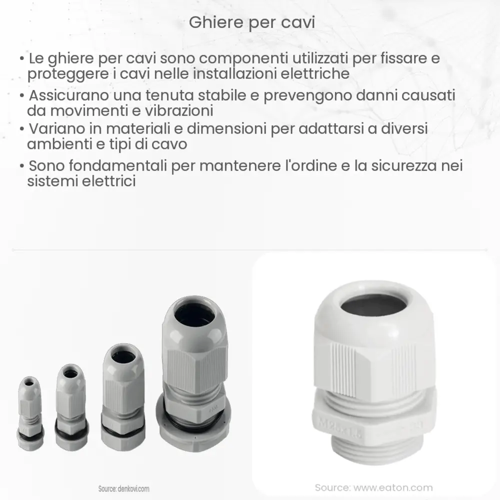 Ghiere per cavi – Electricity – Magnetism