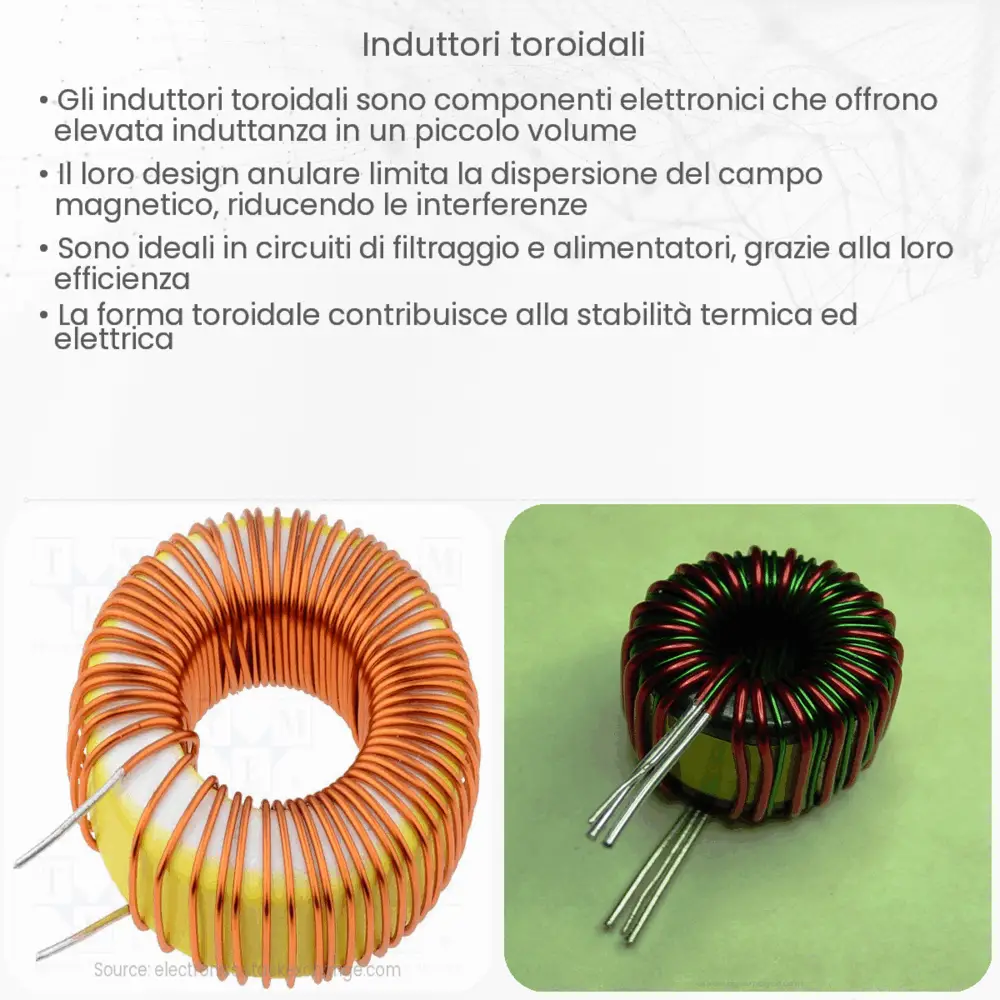 Induttanza toroidale| Come funziona, Applicazione e Vantaggi