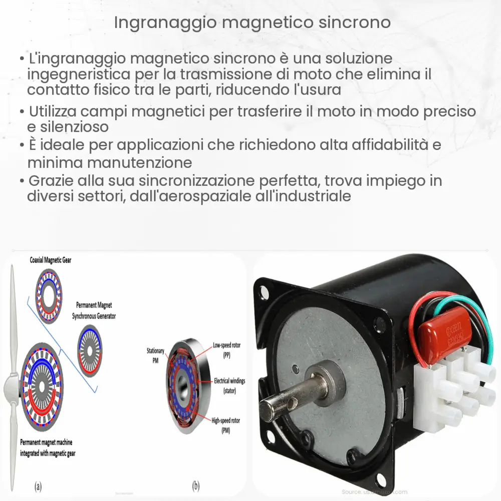 Ingranaggio magnetico sincrono| Come funziona, Applicazione e Vantaggi