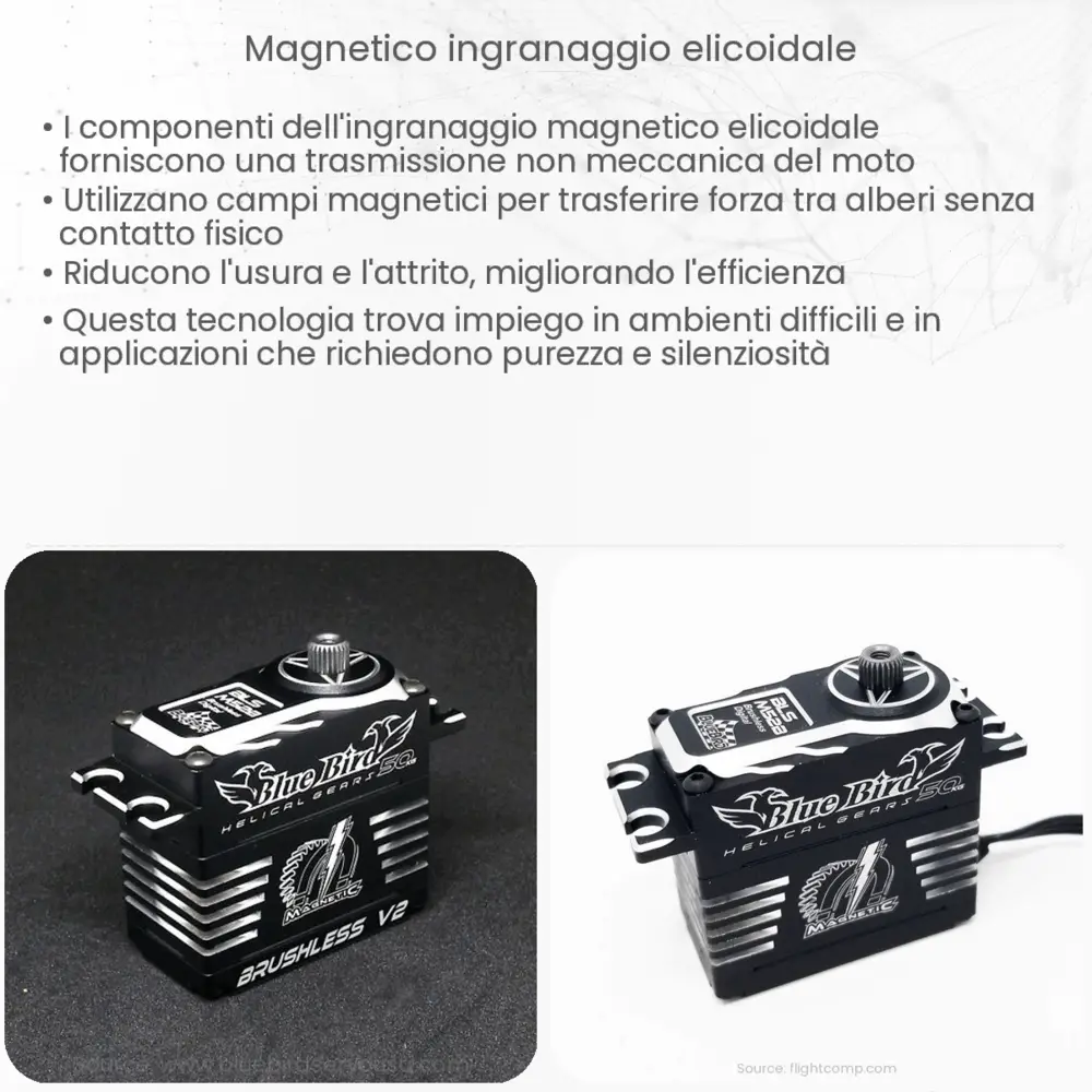 Magnetico ingranaggio elicoidale| Come funziona, Applicazione e Vantaggi