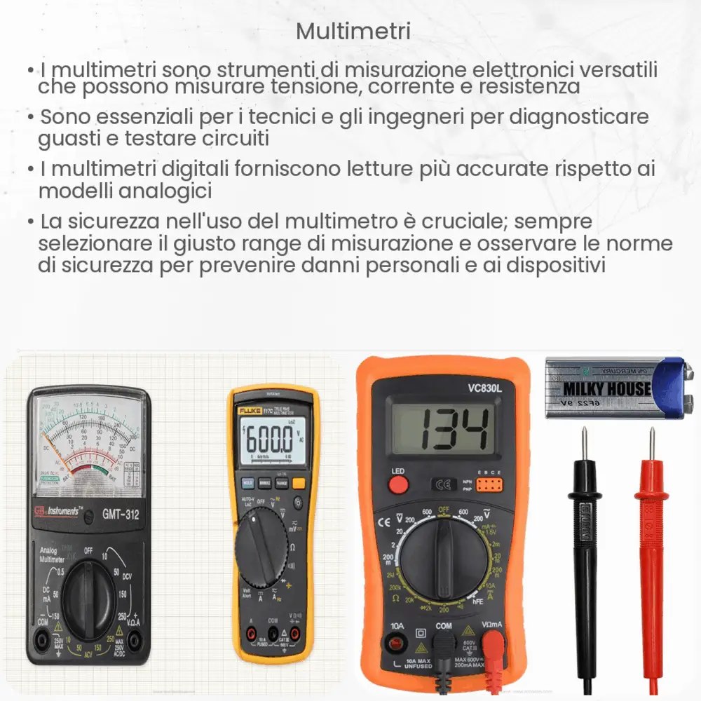 Multimetri| Come funziona, Applicazione e Vantaggi