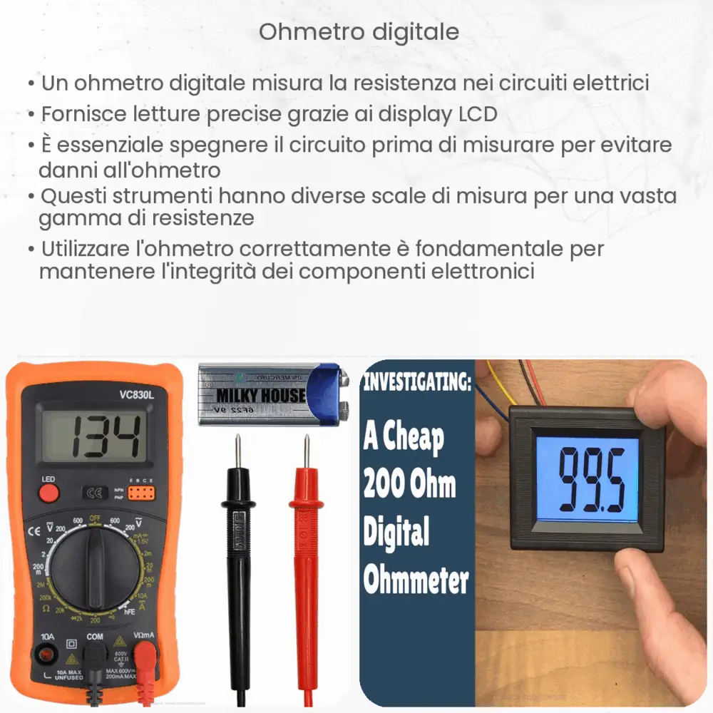 Ohmetro digitale| Come funziona, Applicazione e Vantaggi