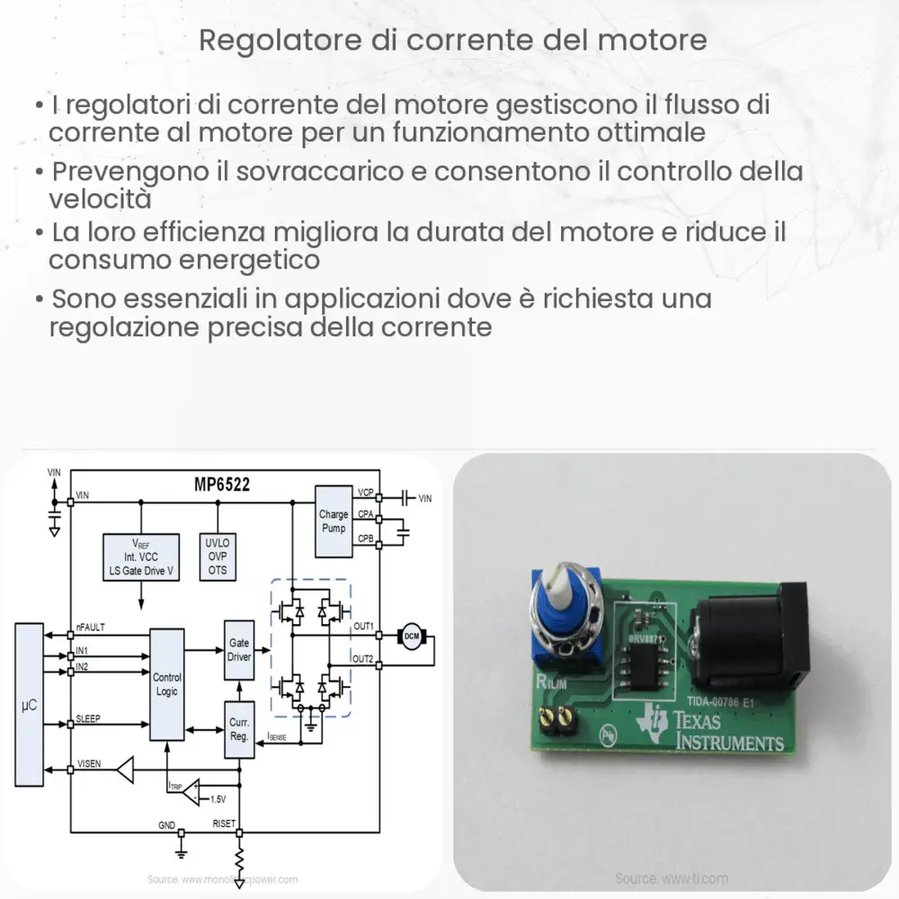 Regolatore di corrente del motore| Come funziona, Applicazione e Vantaggi