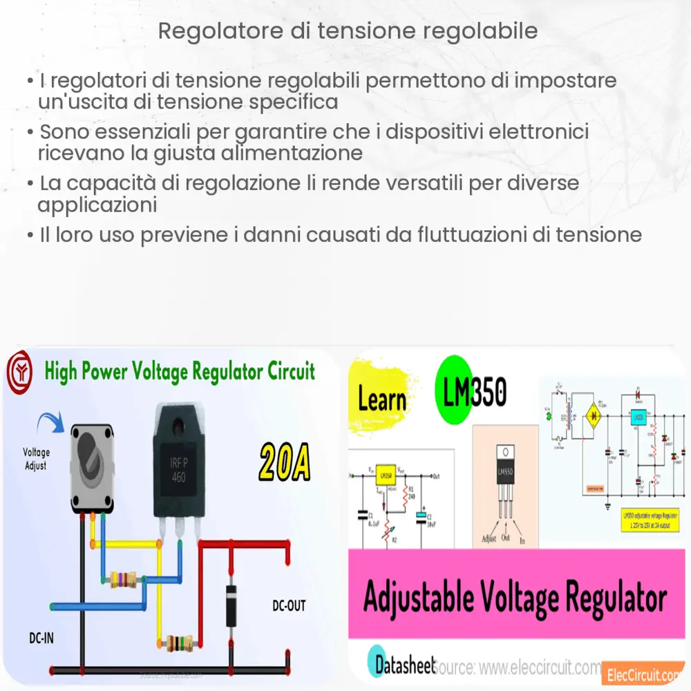 Regolatore di tensione regolabile – Electricity – Magnetism
