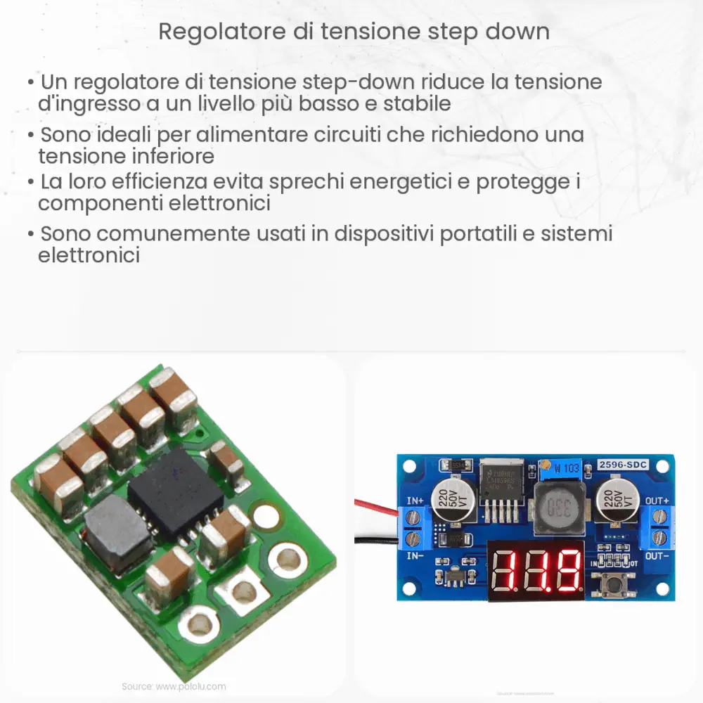 Regolatore di tensione step-down – Electricity – Magnetism