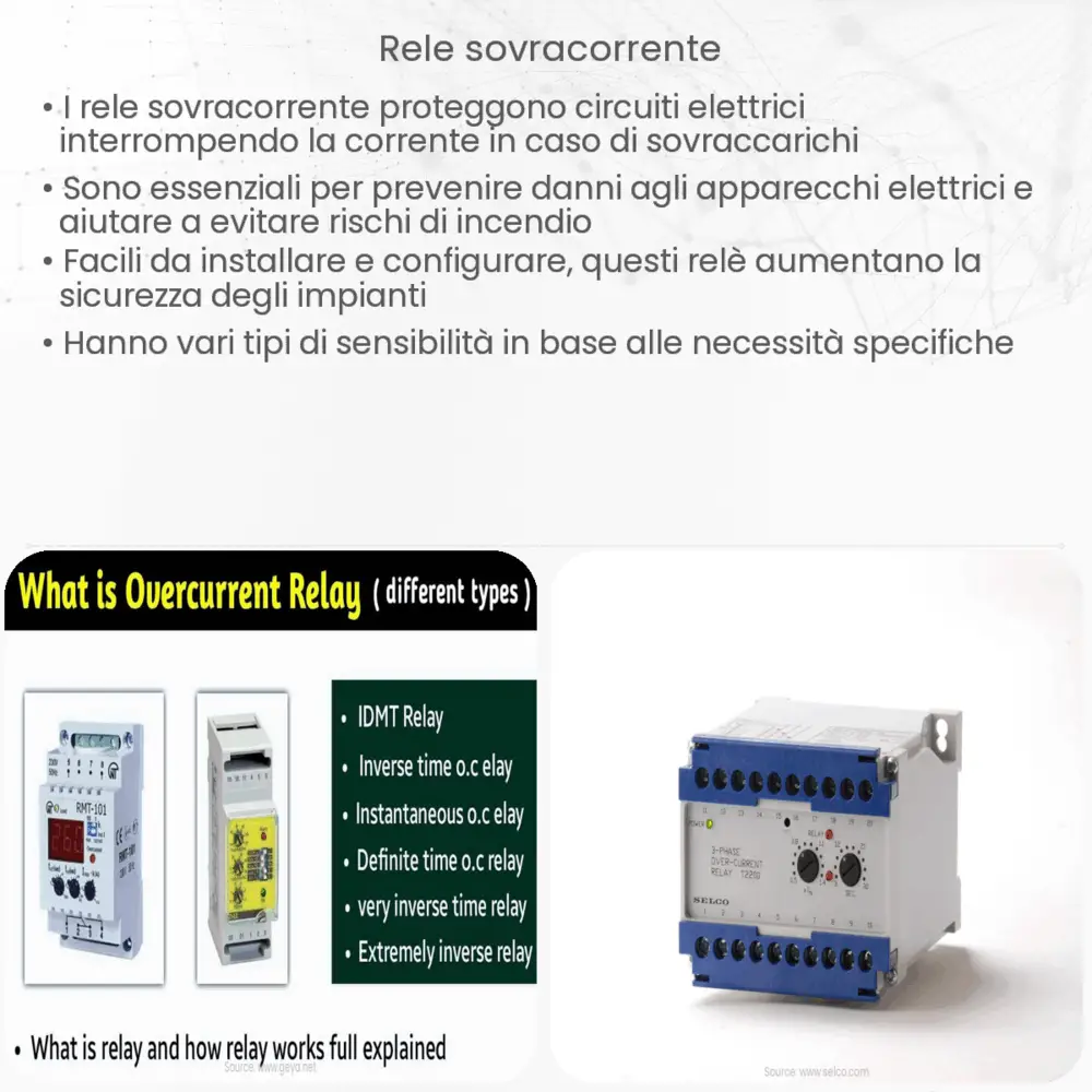 Rele sovracorrente – Electricity – Magnetism