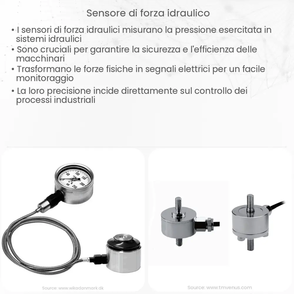 Sensore di forza idraulico| Come funziona, Applicazione e Vantaggi