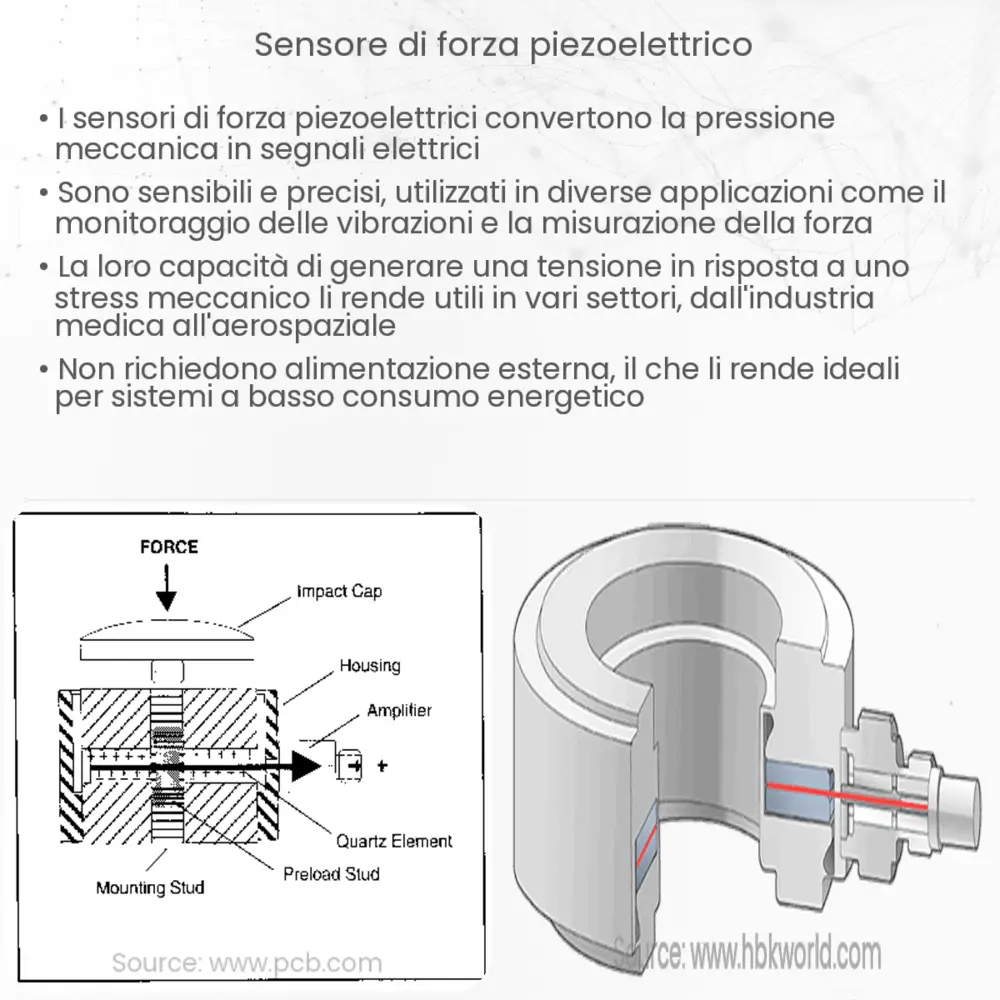 Sensore di forza piezoelettrico| Come funziona, Applicazione e Vantaggi