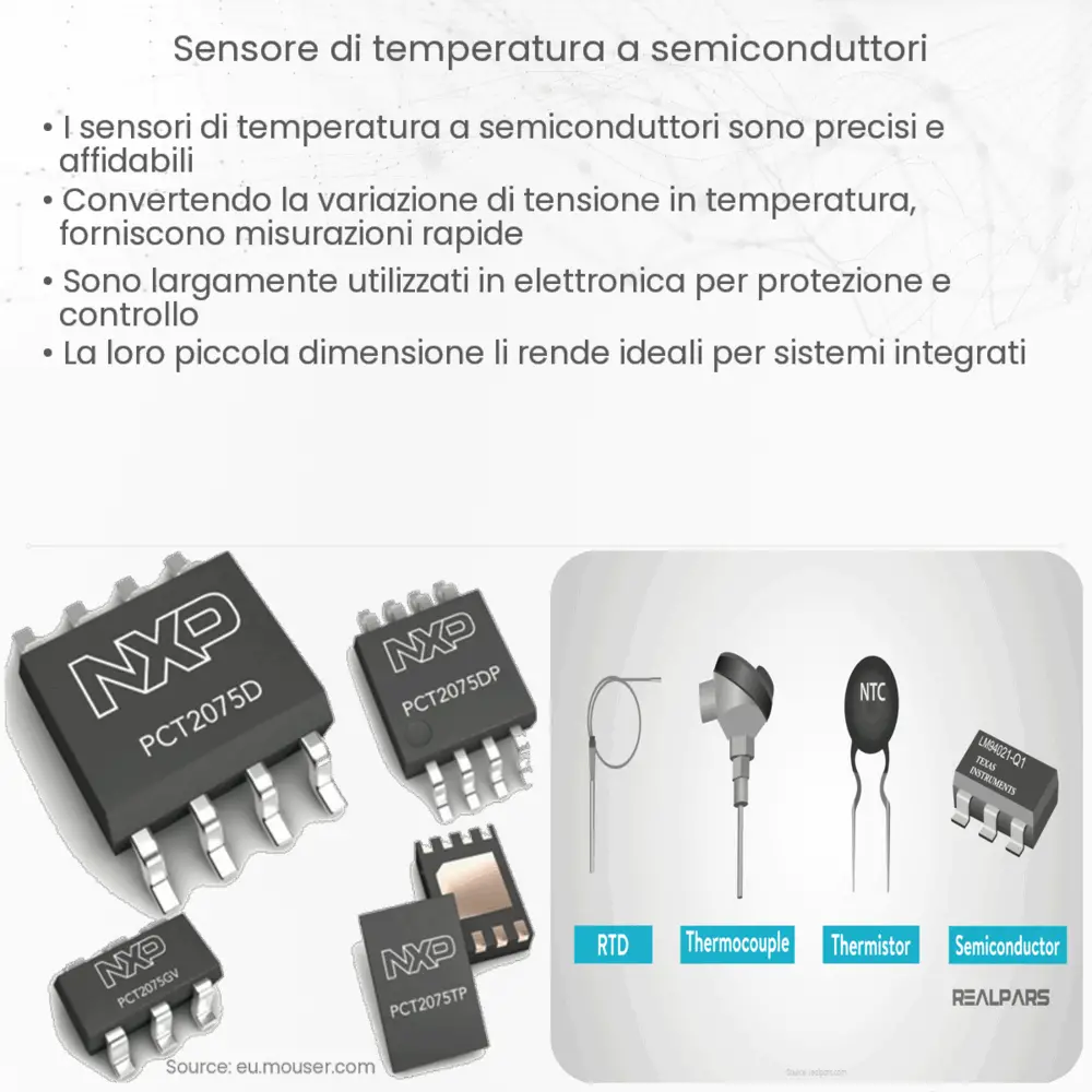 Sensore di temperatura a semiconduttori – Electricity – Magnetism