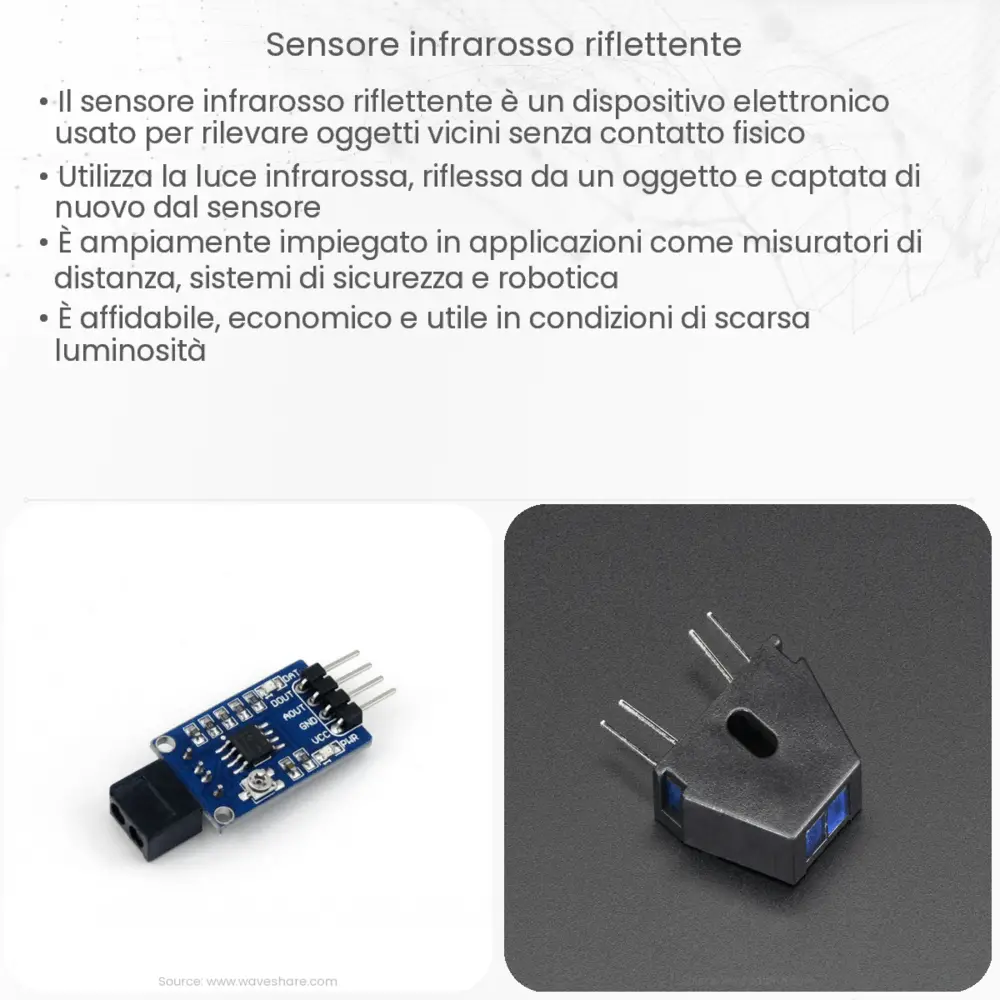 Sensore infrarosso riflettente| Come funziona, Applicazione e Vantaggi
