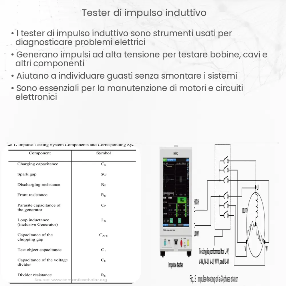 Tester di impulso induttivo| Come funziona, Applicazione e Vantaggi