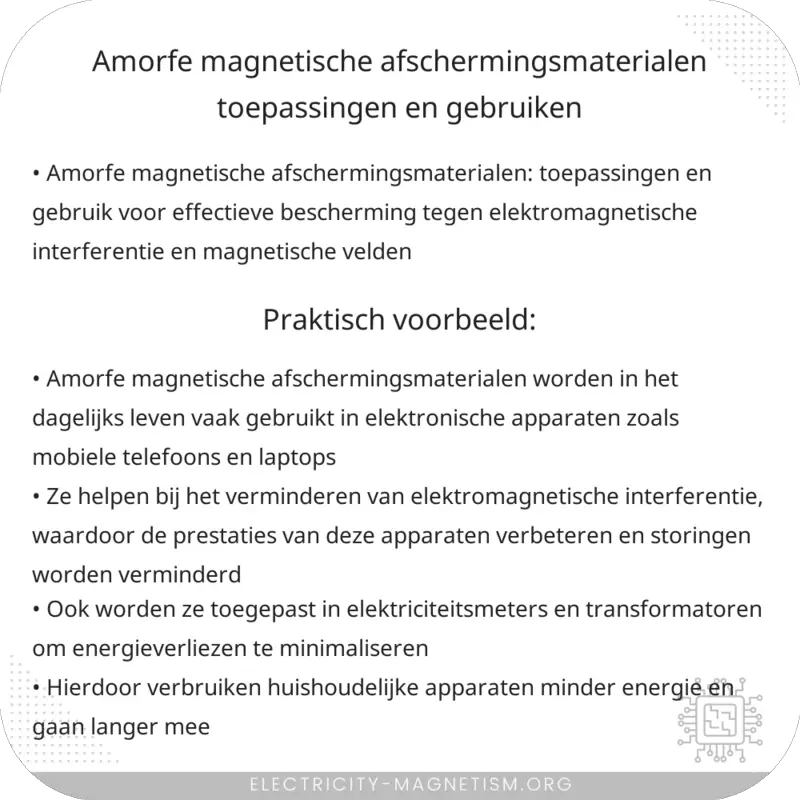 Amorfe Magnetische Afschermingsmaterialen | Toepassingen en Gebruiken ...