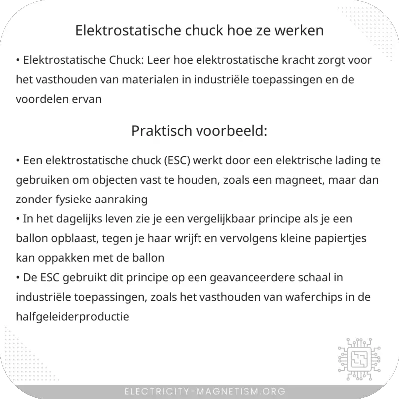 Elektrostatische Chuck | Hoe Ze Werken – Electricity – Magnetism