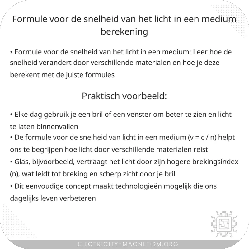 Wat is de lichtsnelheid en hoe hangt deze samen met elektromagnetische ...