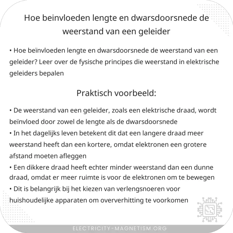 Hoe werkt de Wet van Ohm?