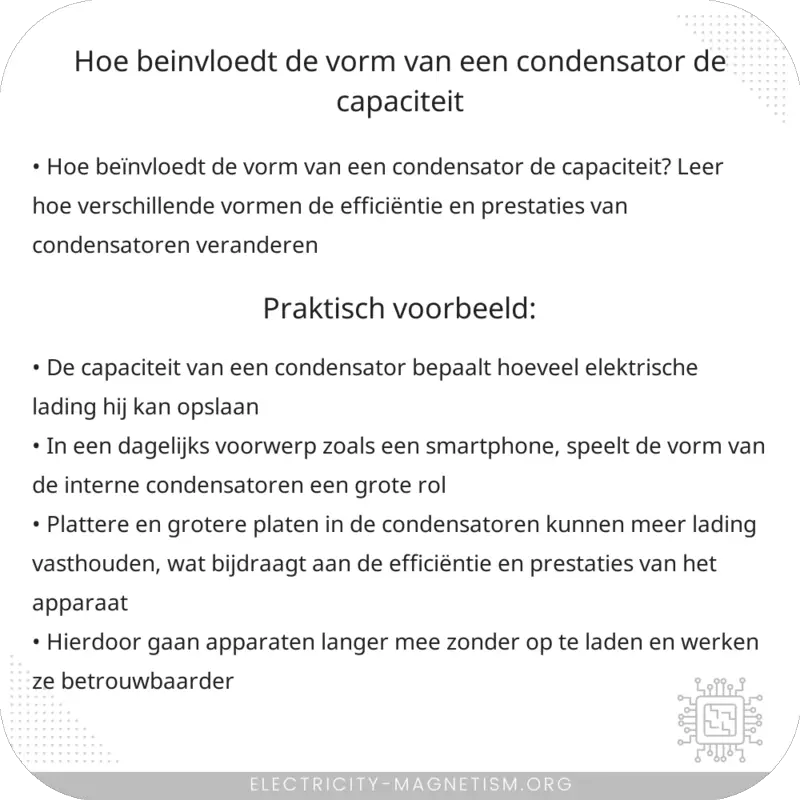 Wat is de capaciteit van een cilindrische condensator?
