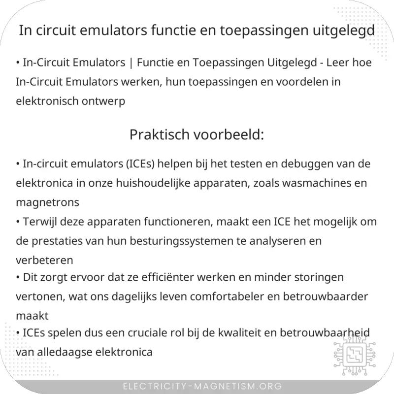 In-Circuit Emulators | Functie en Toepassingen Uitgelegd – Electricity ...