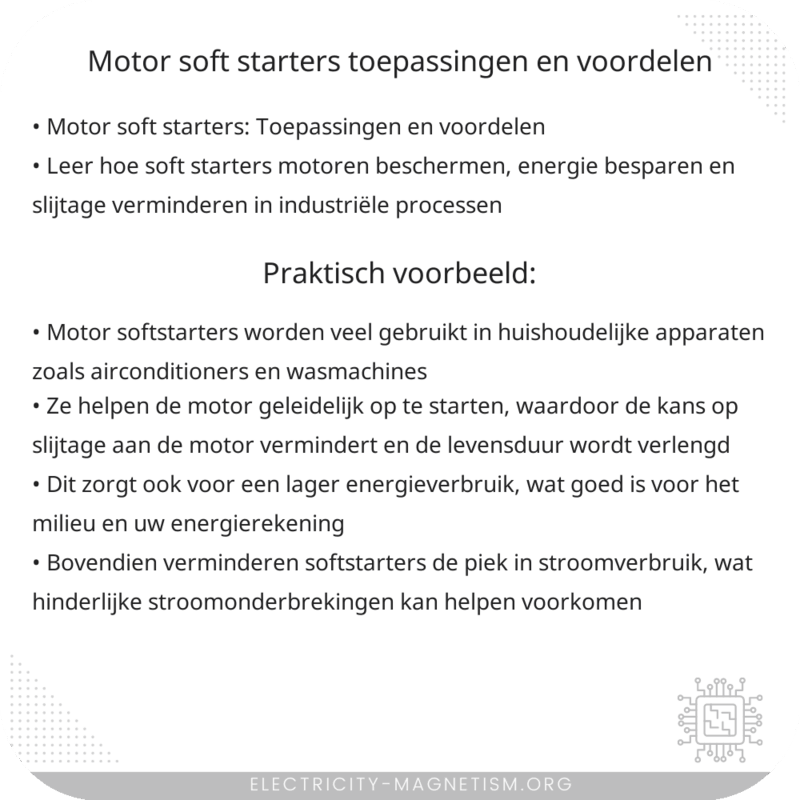 Motor Soft Starters: Toepassingen en Voordelen – Electricity – Magnetism