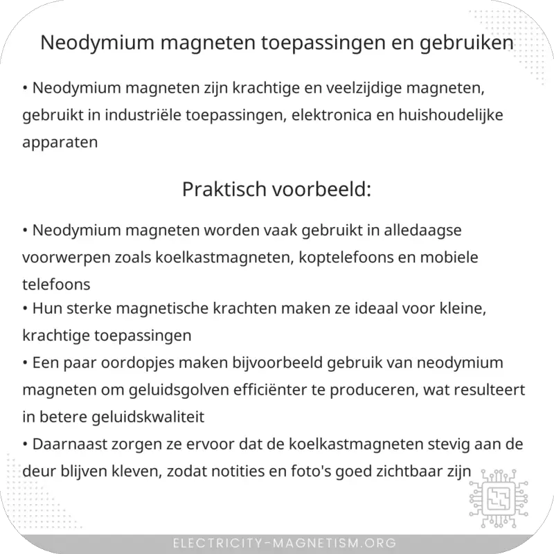Neodymium Magneten | Toepassingen en Gebruiken – Electricity – Magnetism