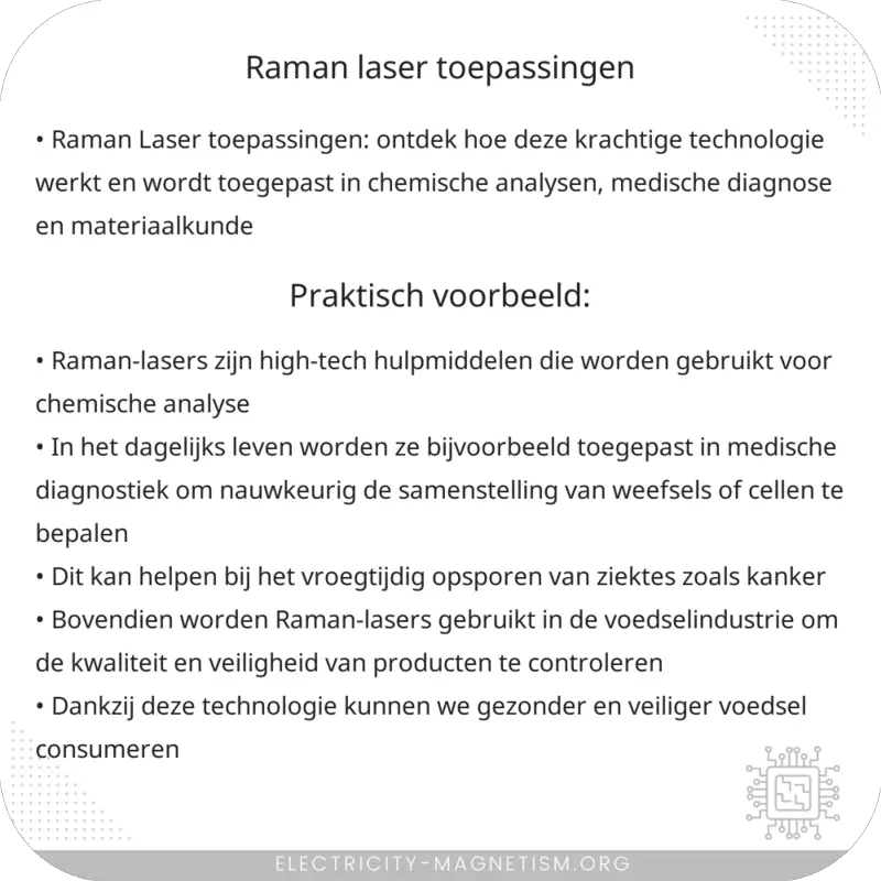 Raman Laser | Toepassingen