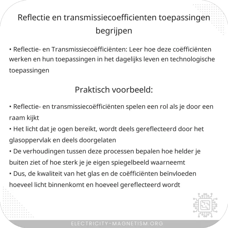 Reflectie- en Transmissiecoëfficiënten | Praktische Toepassingen