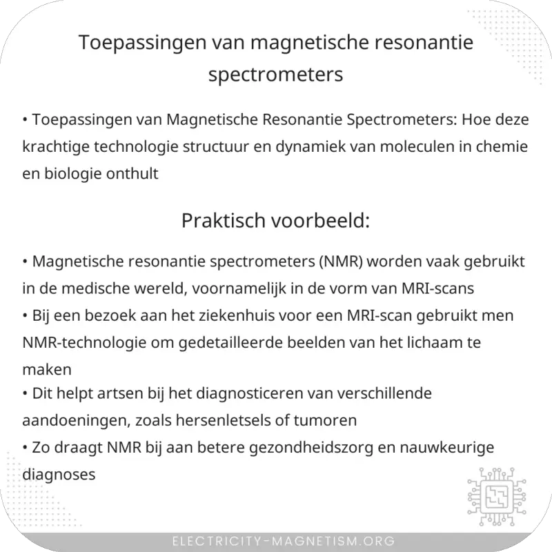 Toepassingen van Magnetische Resonantie Spectrometers – Electricity ...