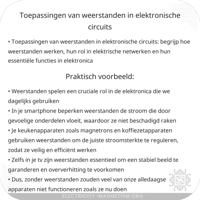 Hoe werken weerstanden?