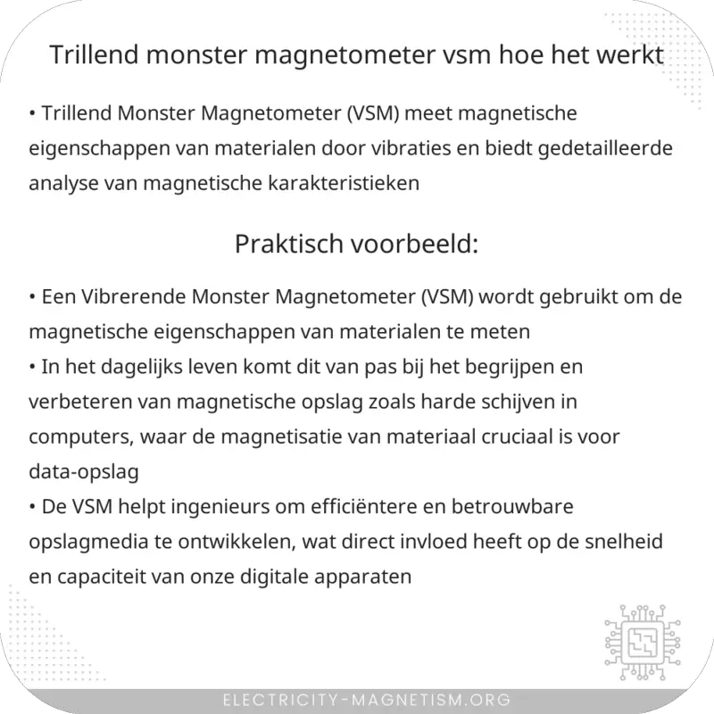 Trillend Monster Magnetometer (VSM) | Hoe Het Werkt – Electricity ...