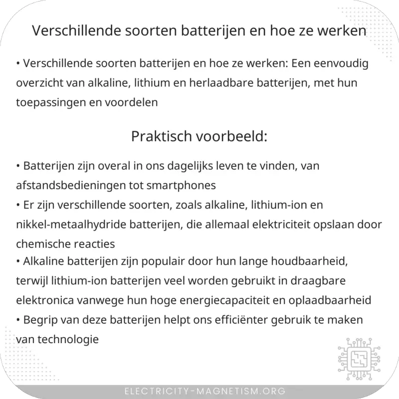 Wat is een batterij?