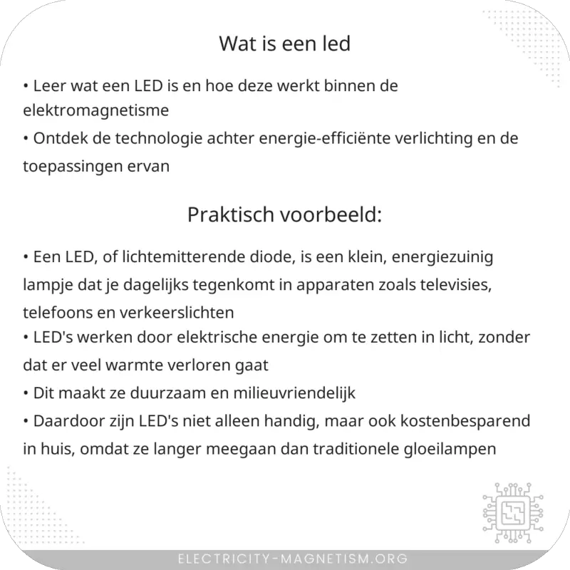 Wat is een LED? – Electricity – Magnetism