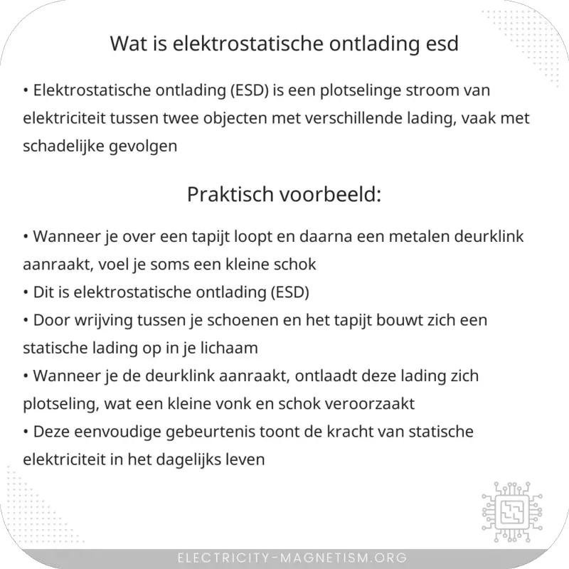 Wat is elektrostatische ontlading (ESD)? – Electricity – Magnetism