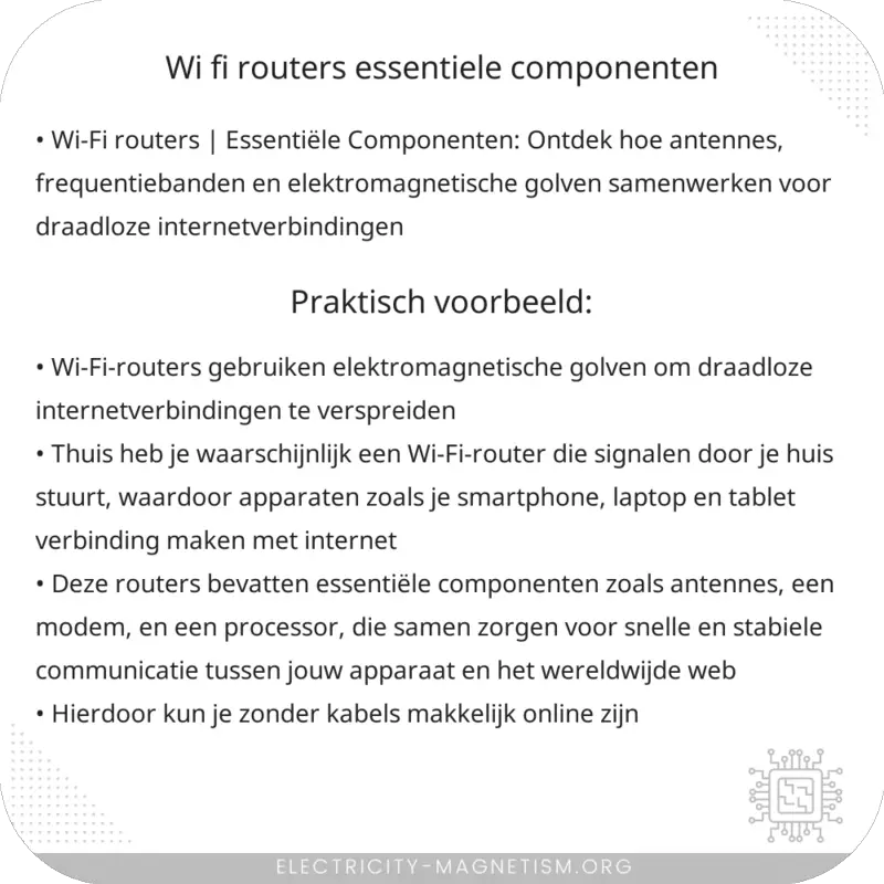 Wi-Fi Routers | Essentiële Componenten – Electricity – Magnetism