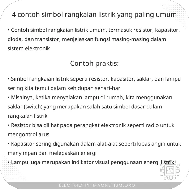 4 Contoh Simbol Rangkaian Listrik yang Paling Umum – Electricity ...
