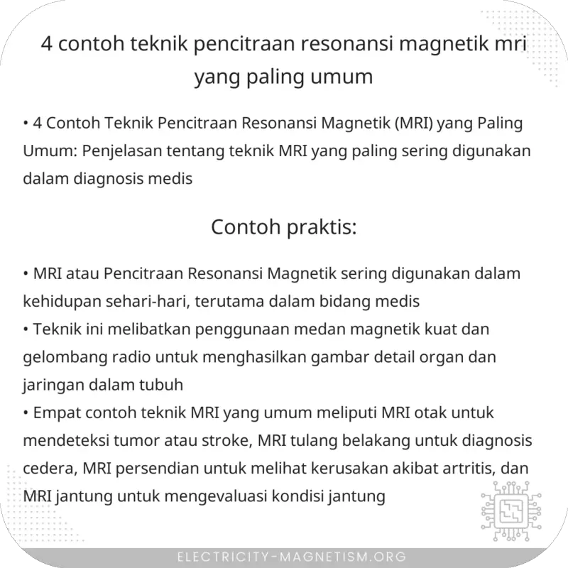 4 Contoh Teknik Pencitraan Resonansi Magnetik (MRI) yang Paling Umum ...