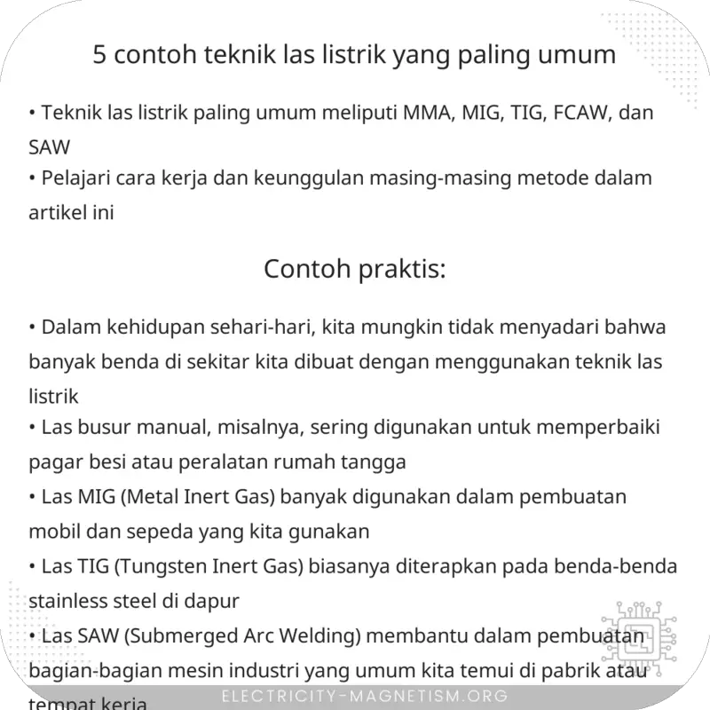 5 Contoh Teknik Las Listrik yang Paling Umum – Electricity – Magnetism