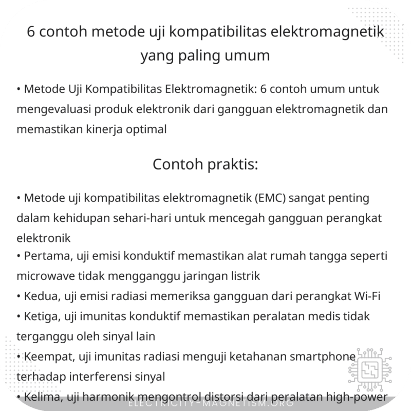 6 Contoh Metode Uji Kompatibilitas Elektromagnetik yang Paling Umum ...