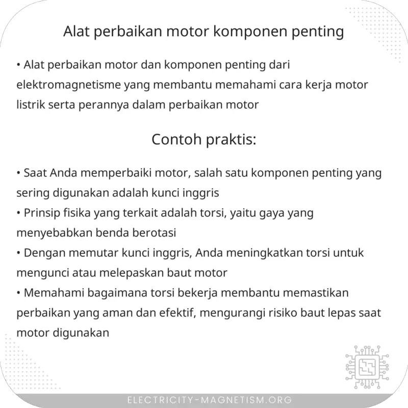 Alat Perbaikan Motor | Komponen Penting