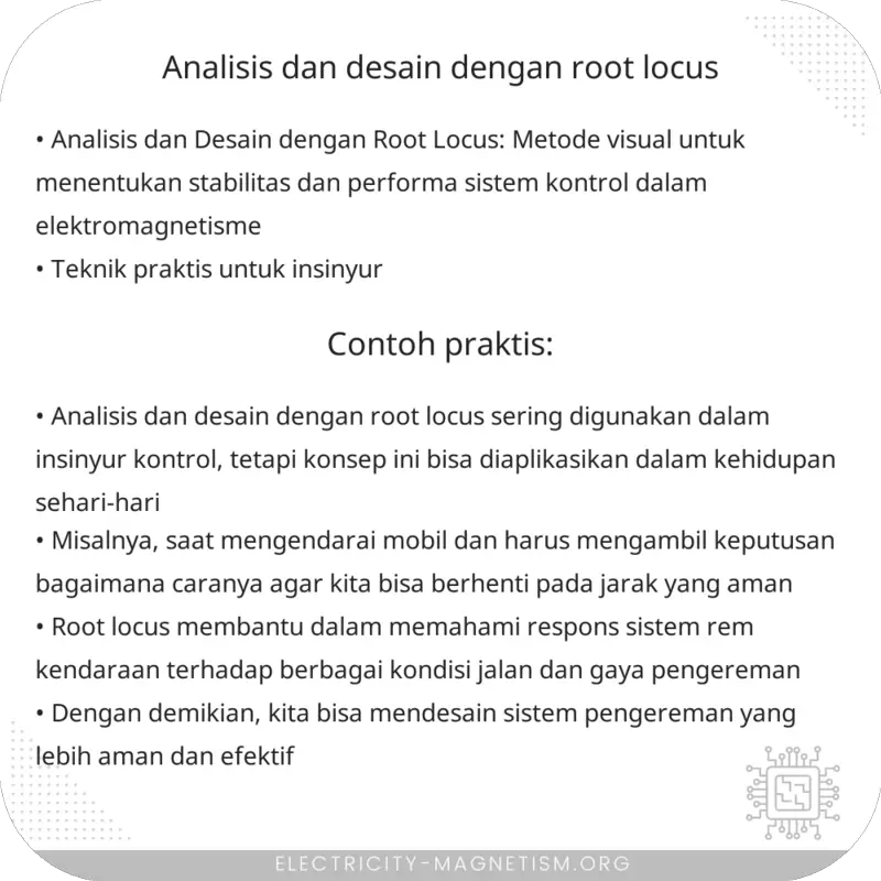 Analisis dan Desain dengan Root Locus