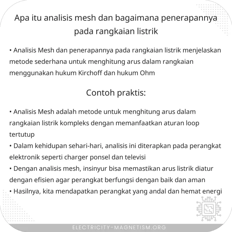 Apa itu Analisis Mesh dan Bagaimana Penerapannya pada Rangkaian Listrik ...