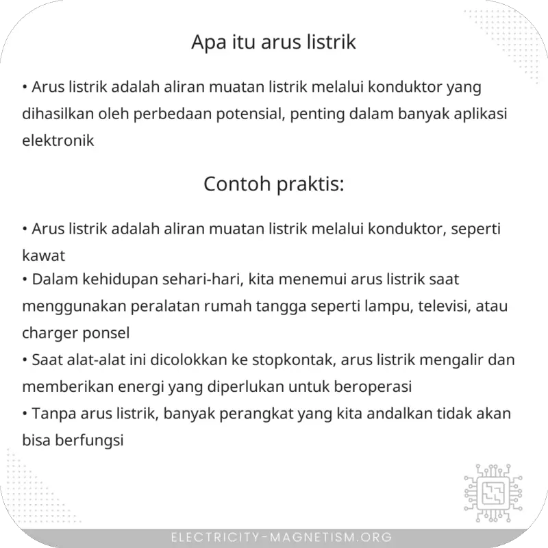 Apa itu Arus Listrik?