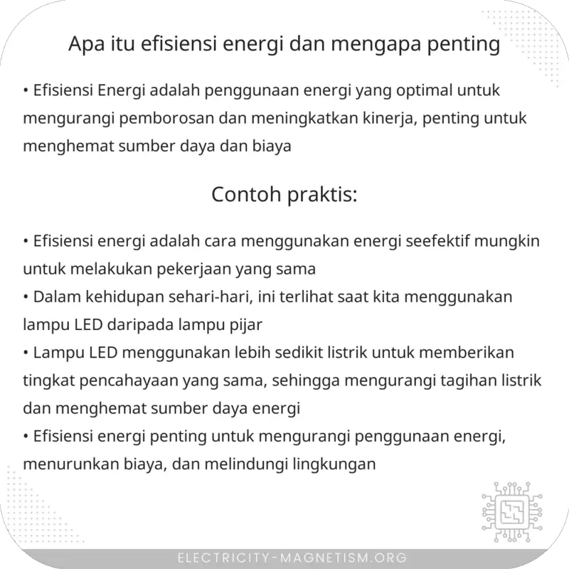 Apa itu Efisiensi Energi dan Mengapa Penting? Apa itu Efisiensi Energi dan Mengapa Penting?