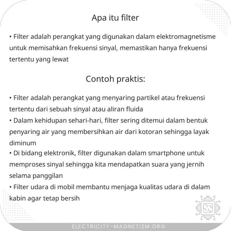 Apa Itu Filter? – Electricity – Magnetism