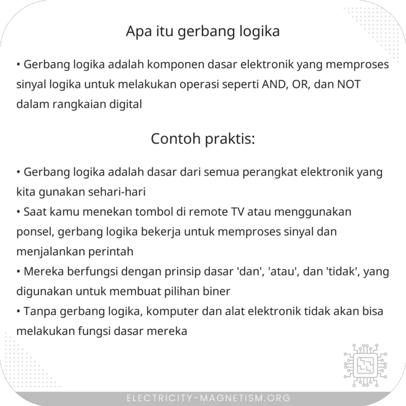 Apa Itu Gerbang Logika? – Electricity – Magnetism