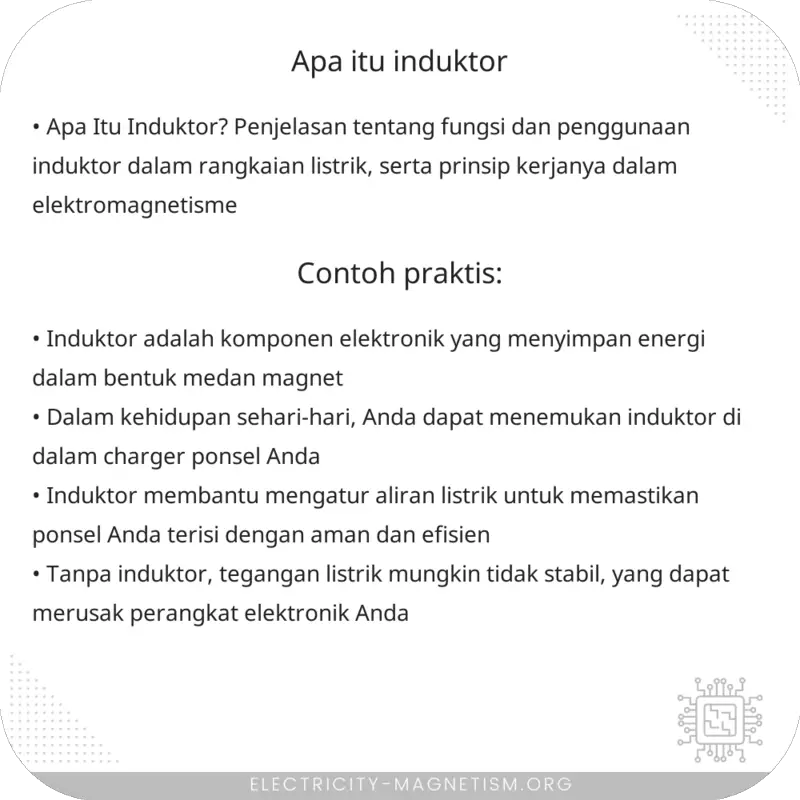 Apa Itu Induktor? – Electricity – Magnetism